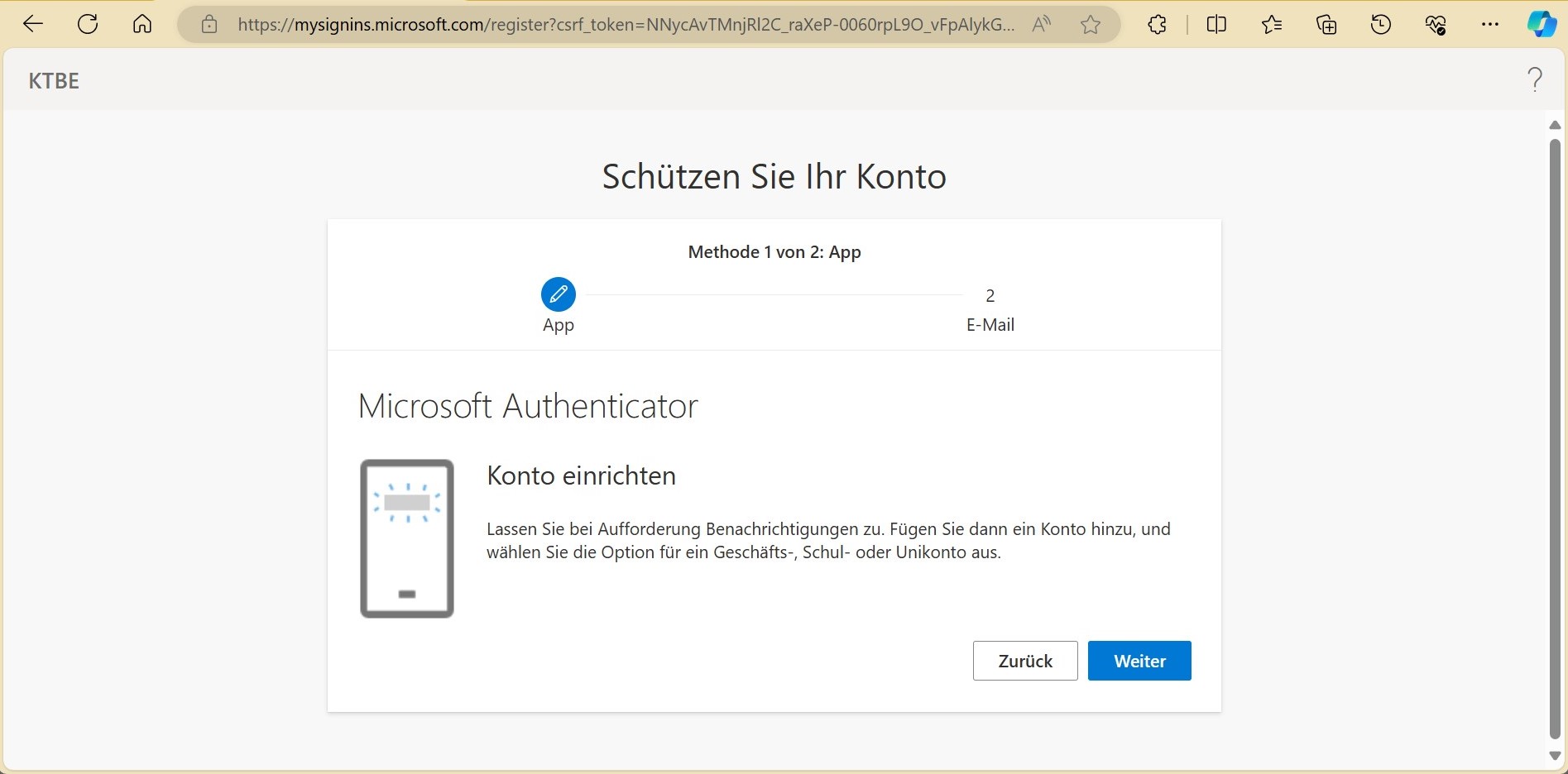 Zwei-Faktor-Authentifizierung (2FA)